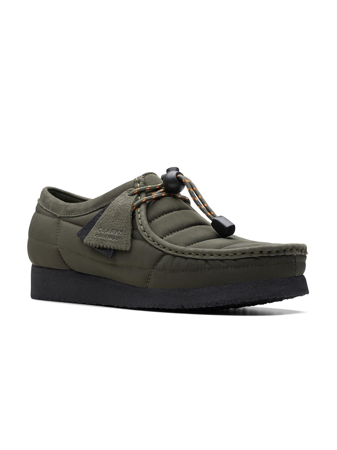 Buy Clarks Men Wallabee Square Toe Quilted Textile Comfort Insole ...