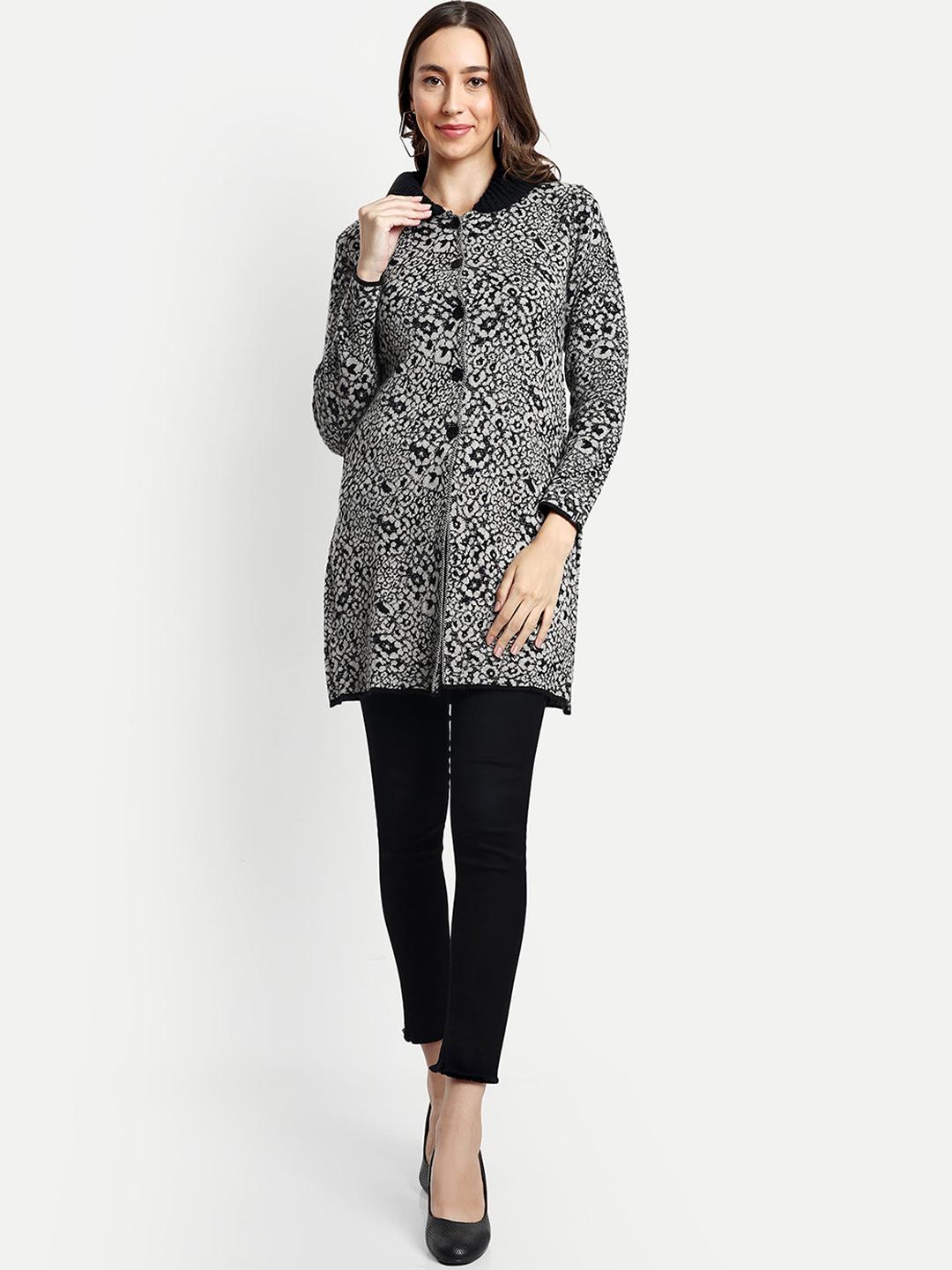 Buy CREATIVE LINE Knitted Woollen Single Breasted Overcoat - Coats for ...