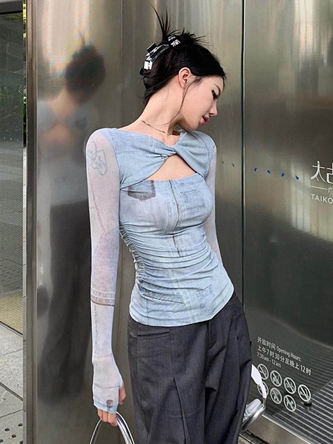 Buy LULU & SKY Print Styled Back Top - Tops for Women 25017794 | Myntra