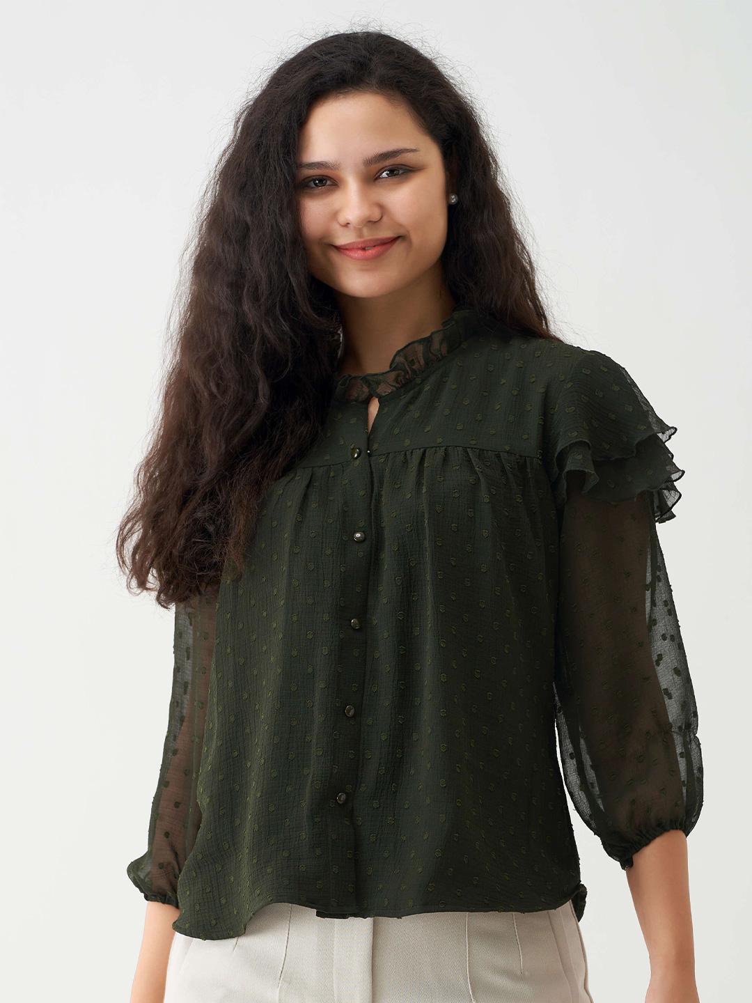 Buy AASK Self Design Layered Shirt Style Top - Tops for Women 25056458 ...