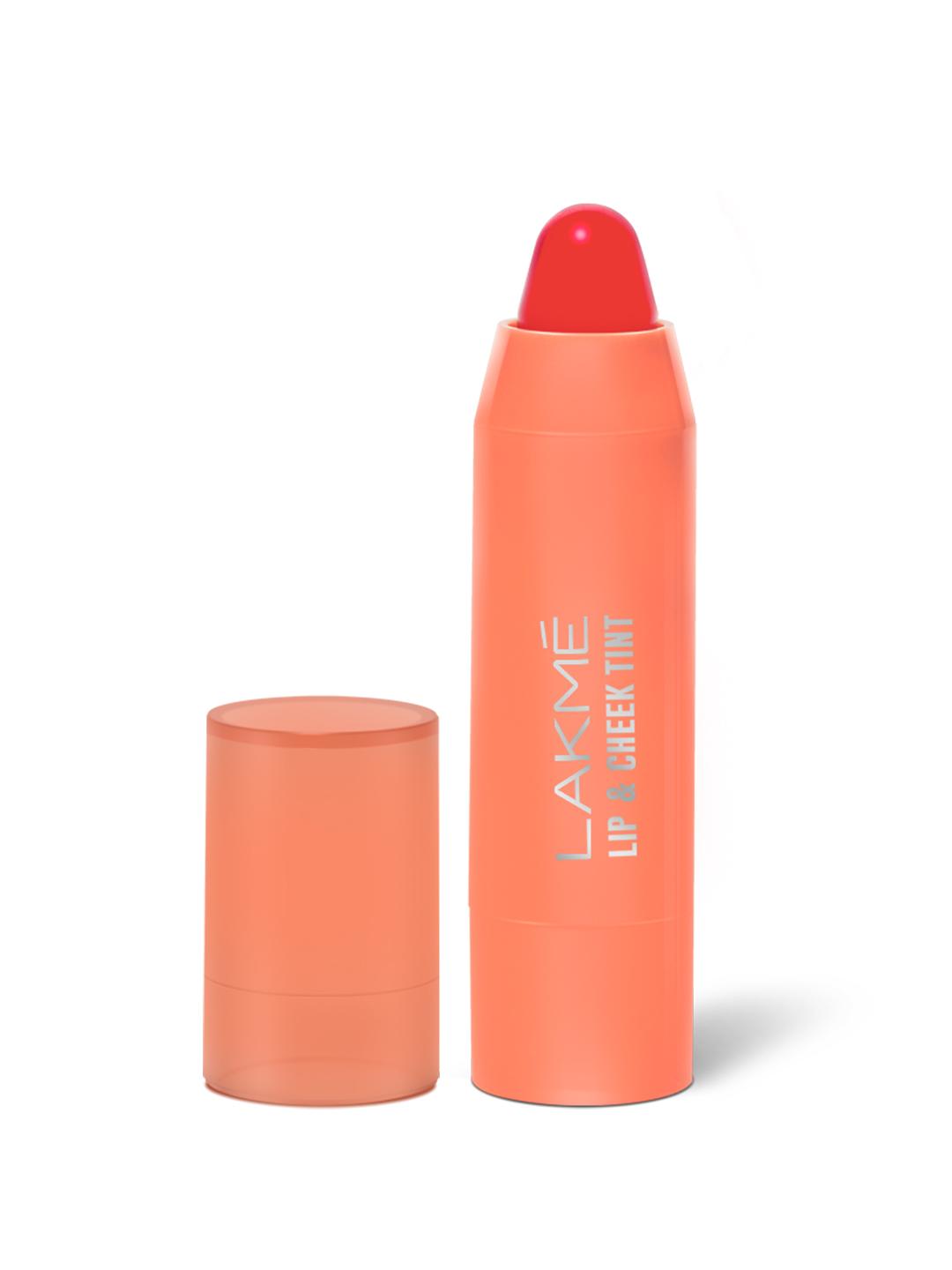 Buy Lakme Lip Love Lip & Cheek Tint 1.8 G Fiery Red - Lipstick for ...
