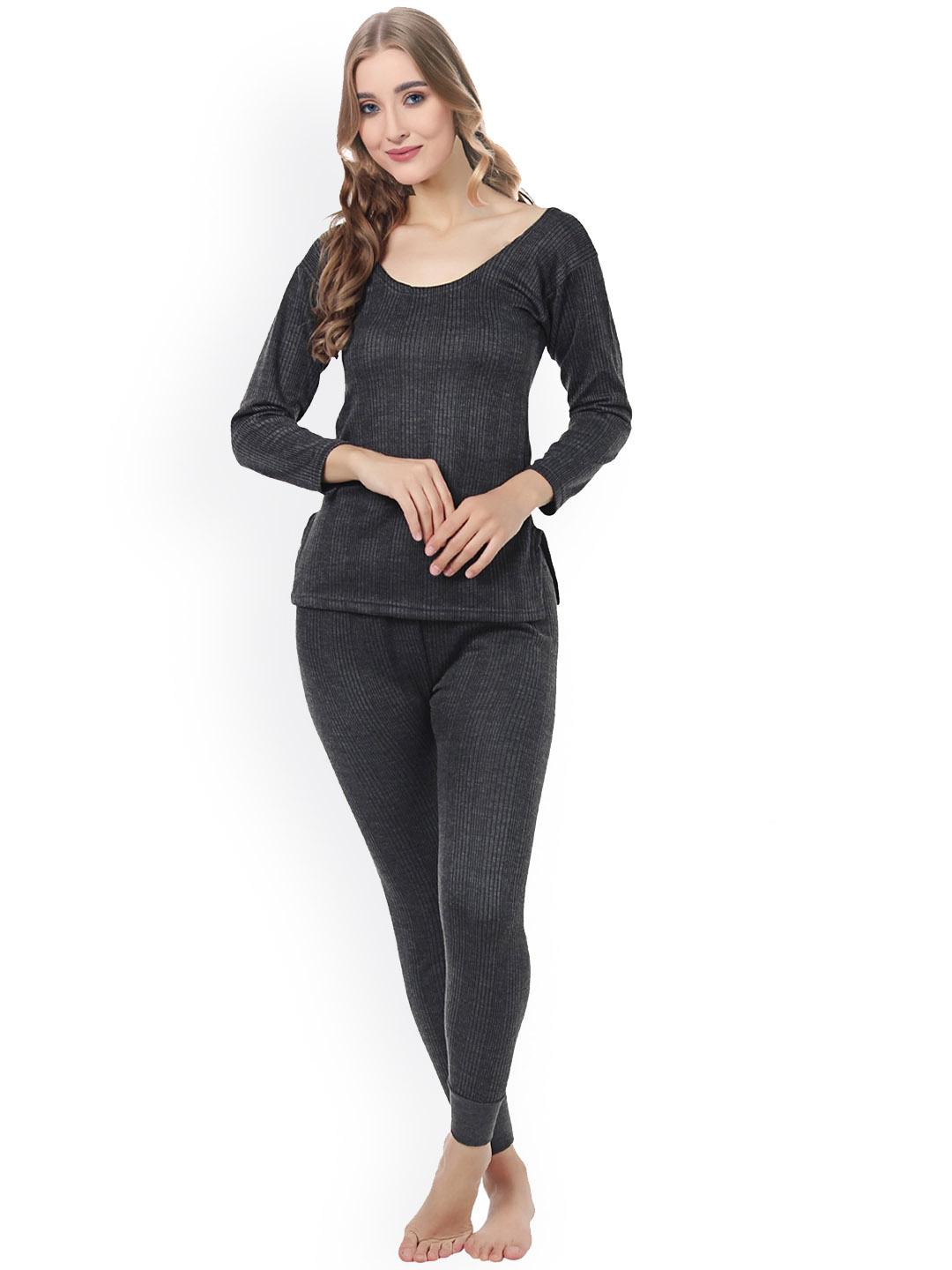 Buy Boleem Ribbed Acrylic Thermal Set - Thermal Set for Women 25060052 ...