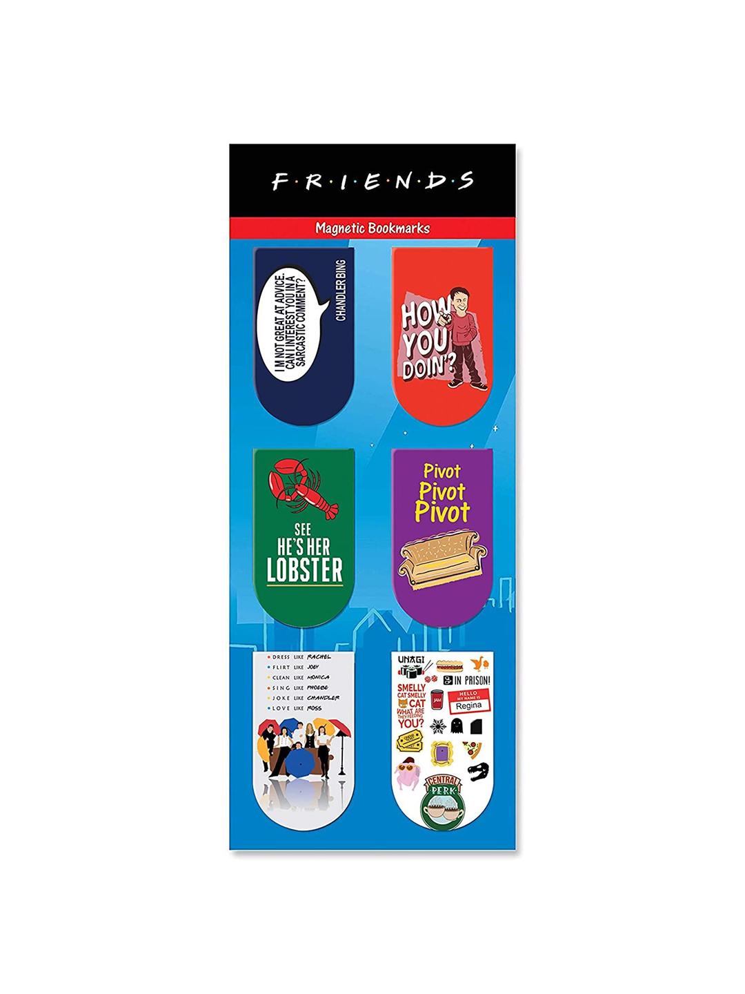 Buy Epic Stuff Set Of 6 Friends Tv Series Magnetic Bookmarks ...