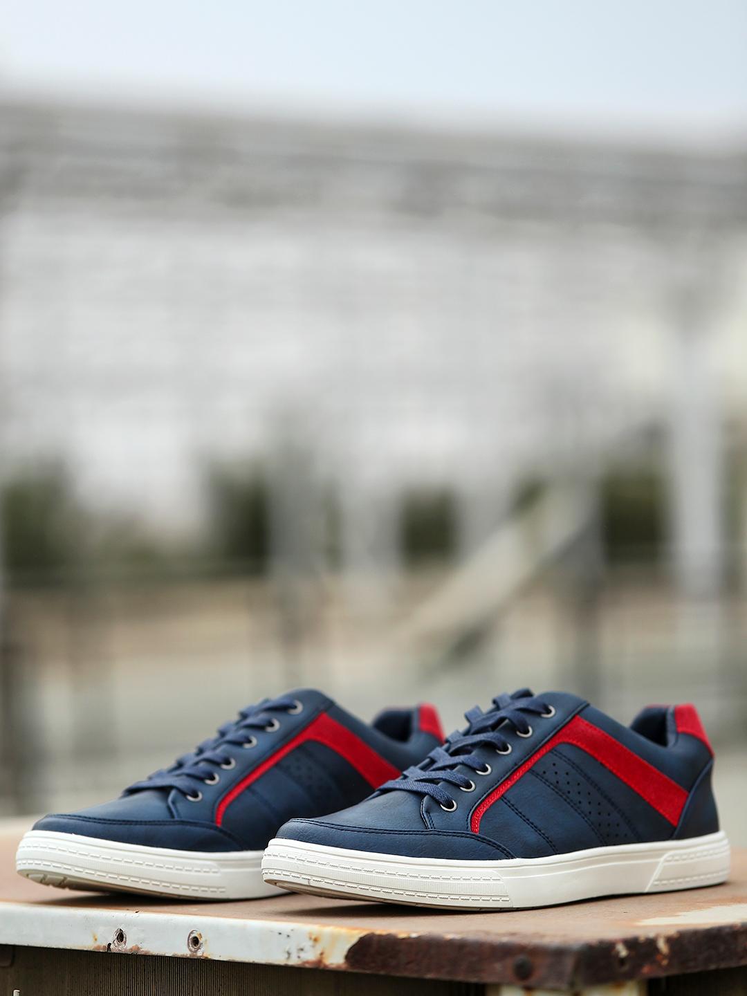Buy LOCOMOTIVE Men Navy Blue Sneakers - Casual Shoes for Men 2509789 ...