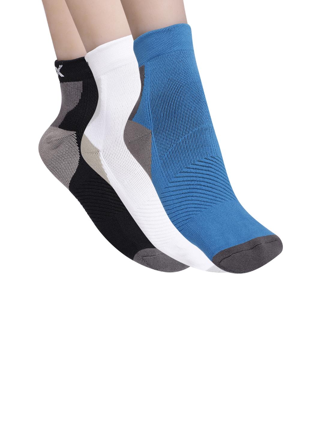 Buy HRX By Hrithik Roshan Men Ankle Length Pack Of 3 Rapid Dry Socks ...
