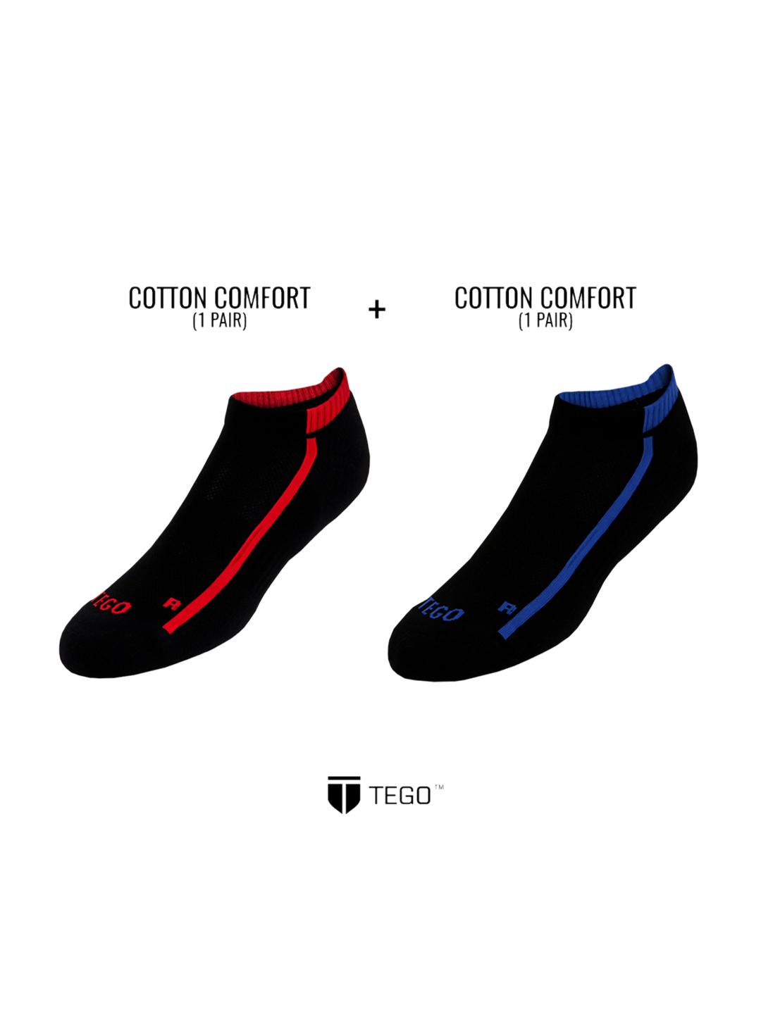 Buy TEGO Pack Of 2 Cotton Comfort Socks - Socks for Unisex 2513045 | Myntra