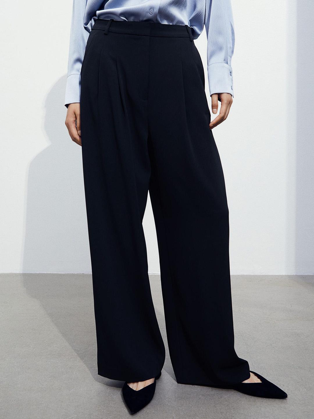 Buy H&M Women Wide Trousers - Trousers for Women 25154140 | Myntra