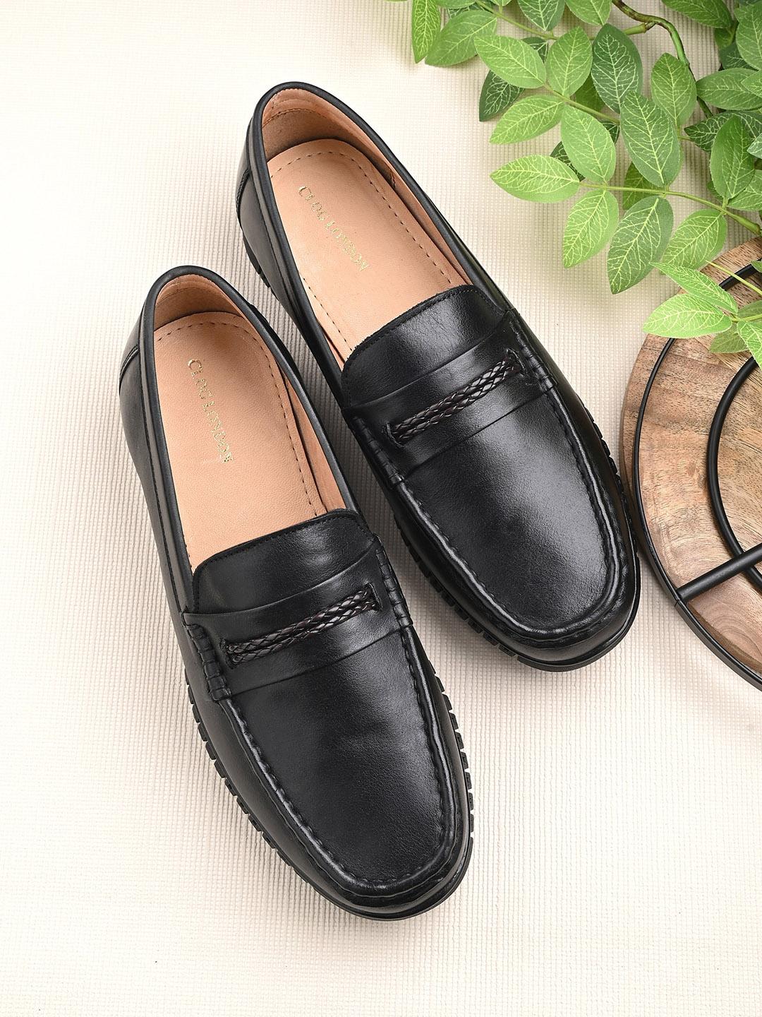 Buy CLOG LONDON Men Leather Square Toe Loafers - Casual Shoes for Men ...