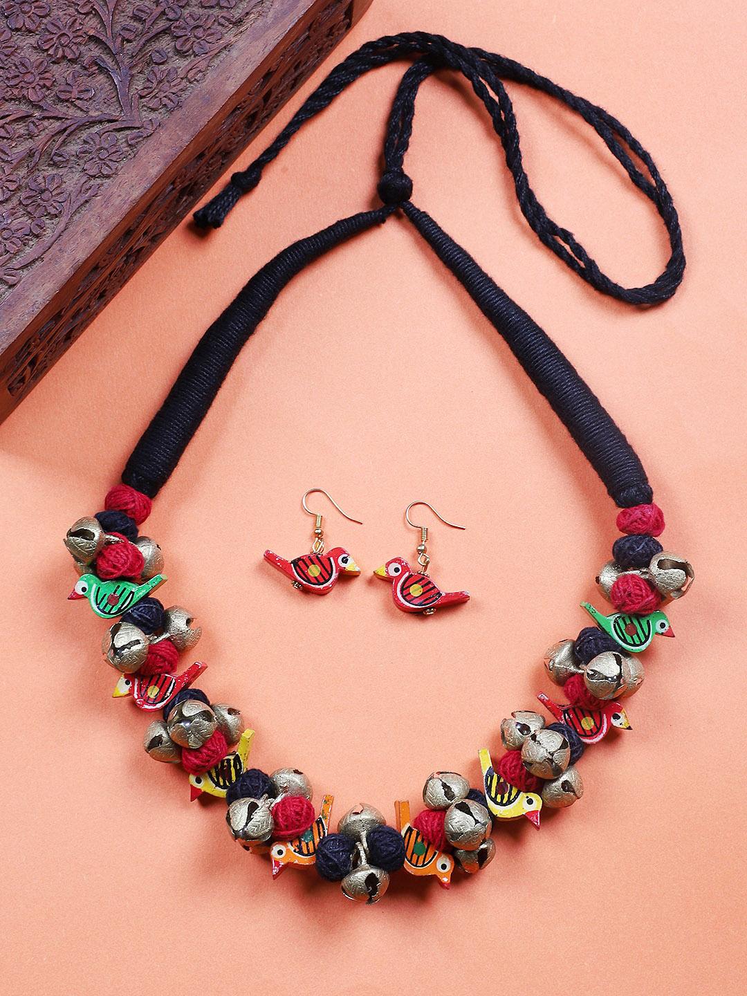 Buy FIROZA Birds Design Tribal Jewellery Set - Jewellery Set for Women ...