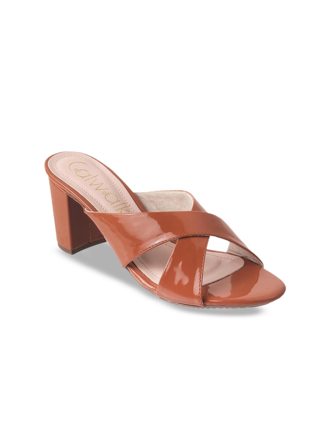Buy Catwalk Cross Strap Open Toe Block Heels - Heels for Women 25211326 ...