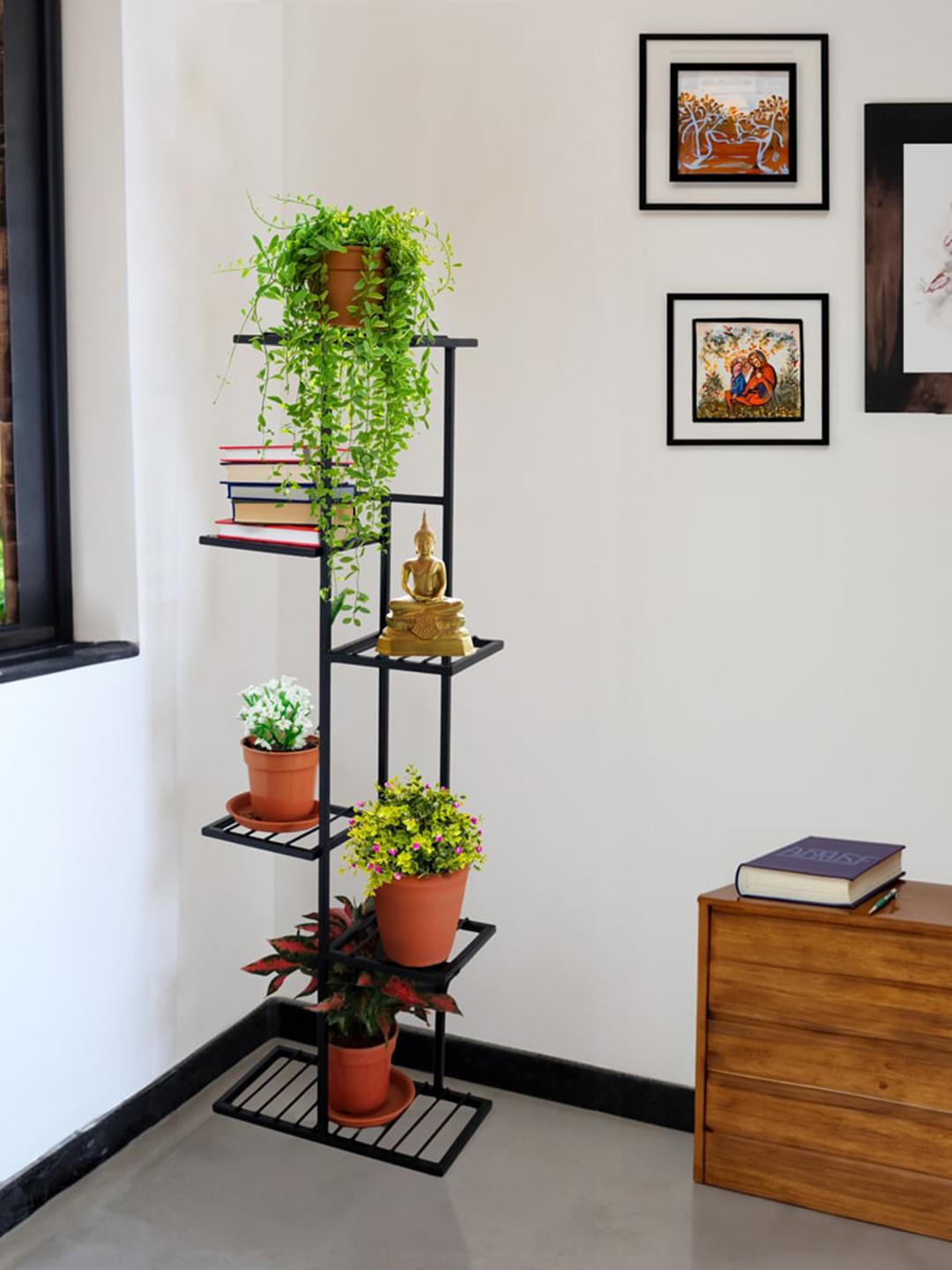 Buy TRUSTBASKET Black Vertical Garnet Plants Stand - Planters for ...