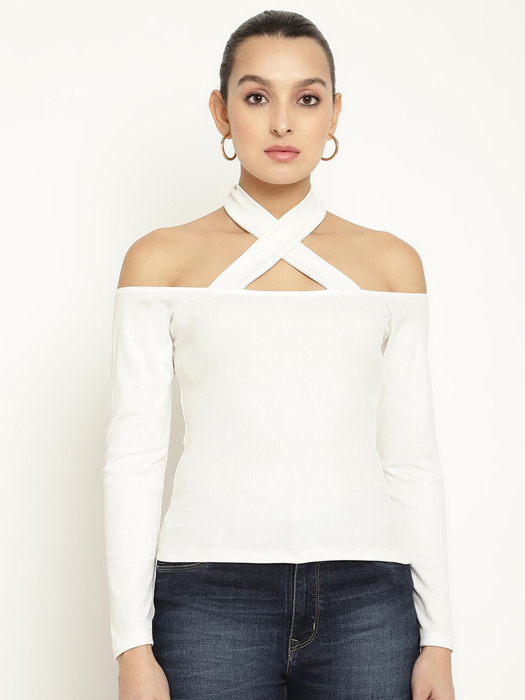 Buy BAESD Off Shoulder Fitted Top - Tops for Women 25213452 | Myntra
