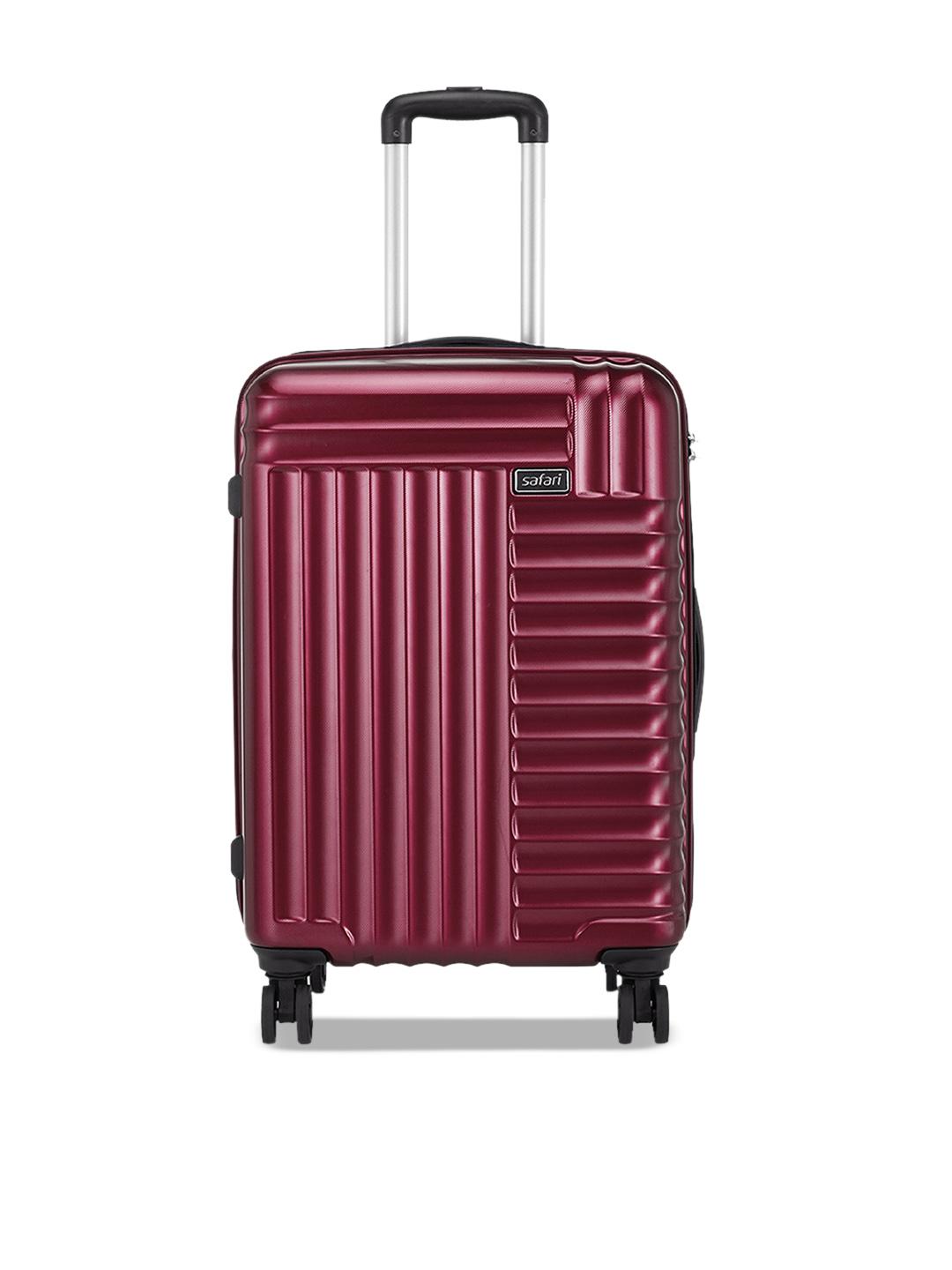 Buy Safari Textured Hard Sided Medium Trolley Bag - Trolley Bag for ...