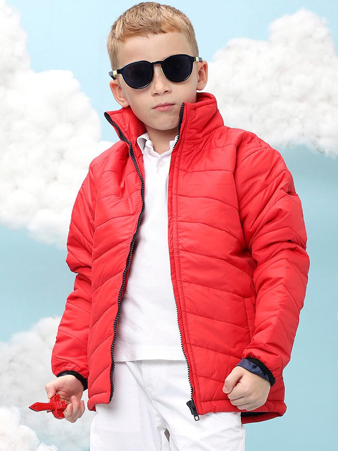 Buy Instafab Boys Mock Collar Windcheater Puffer Jacket - Jackets for ...
