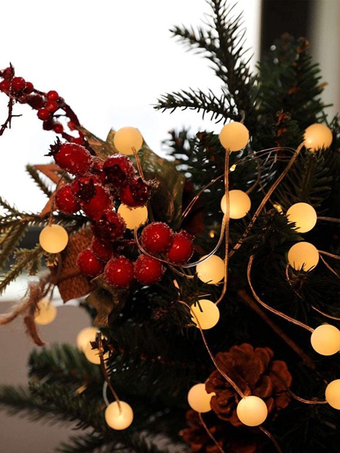 Buy XERGY White Globe Milky Ball Fairy String Lights - String Lights ...