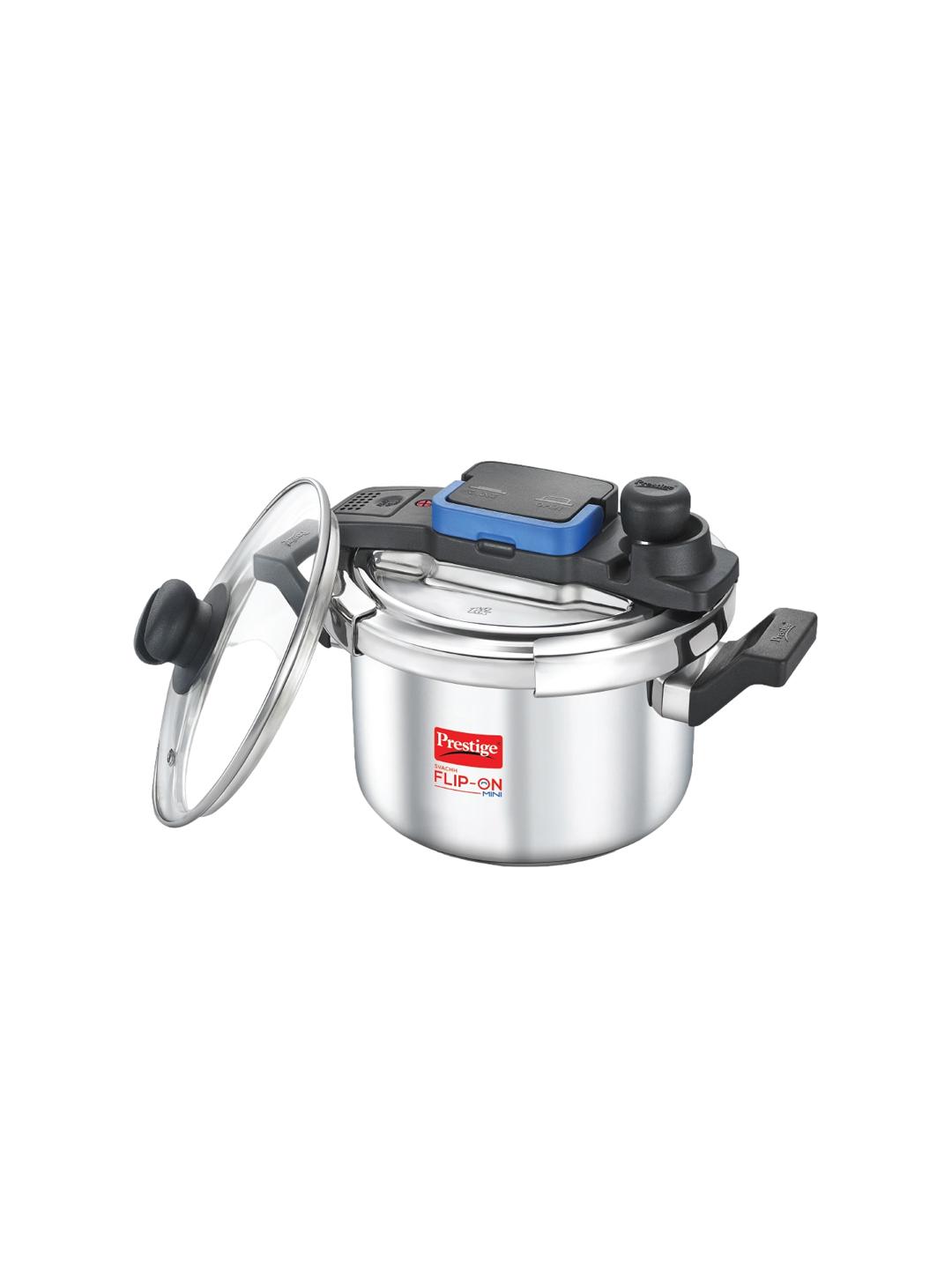 Buy Prestige Svachh Flip On Silver Stainless Steel Spillage Control ...