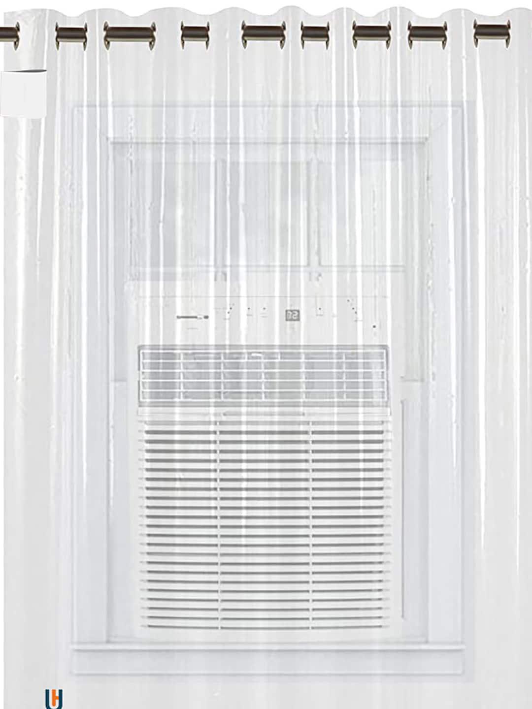 Buy Kuber Industries Transparent Sheer PVC AC Curtain - Curtains And ...