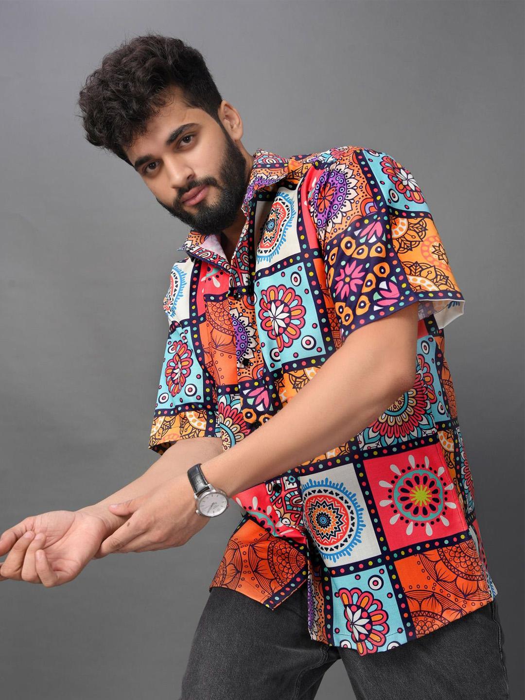 Buy Multicoloured Floral Printed Casual Shirt - Shirts for Men 25308388 ...