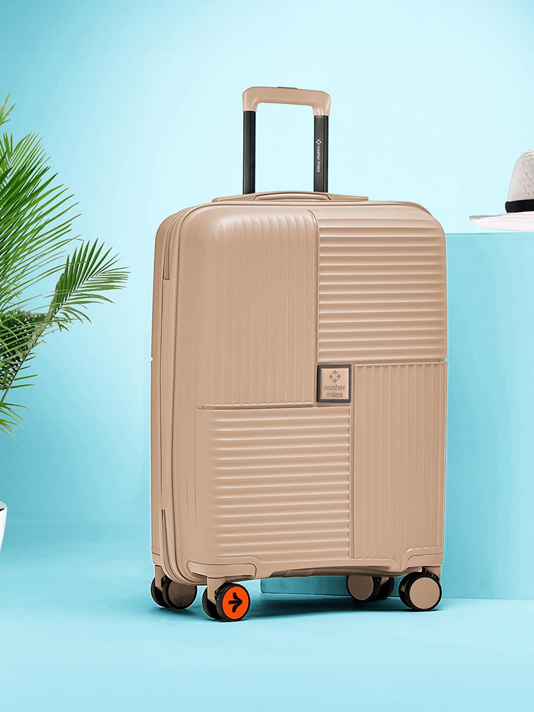 Buy Nasher Miles Singapore Hard Sided Polypropylene Cabin Champagne ...