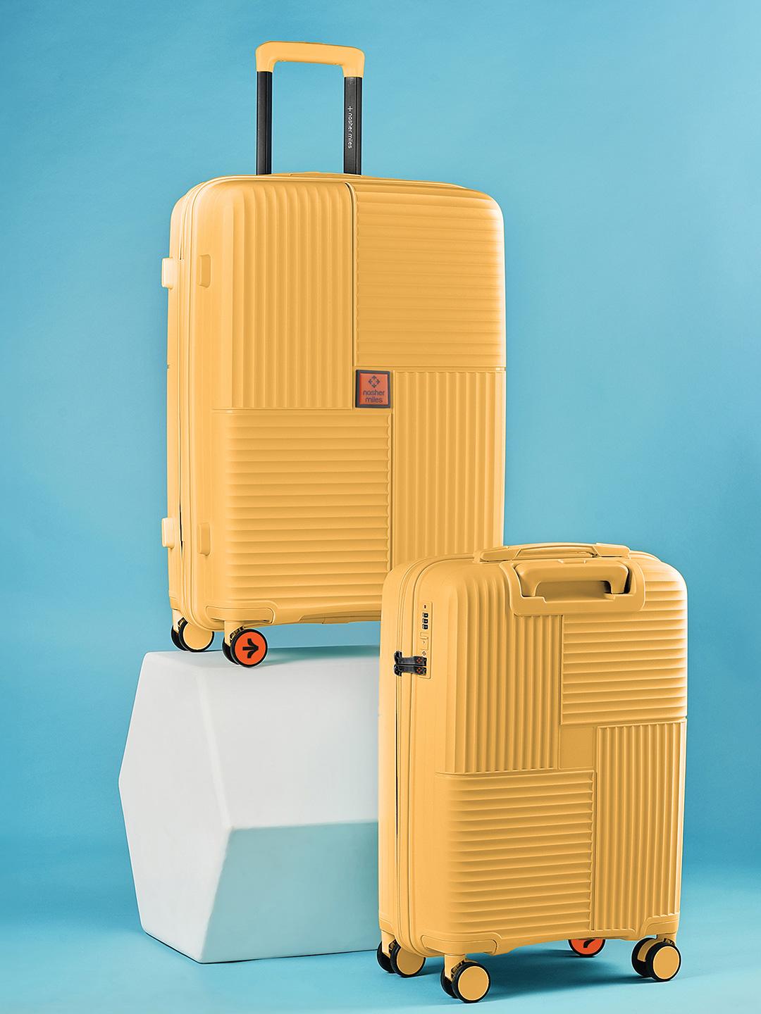 Buy Nasher Miles Singapore Hard Sided Polypropylene Set Of 2 S/M Yellow ...