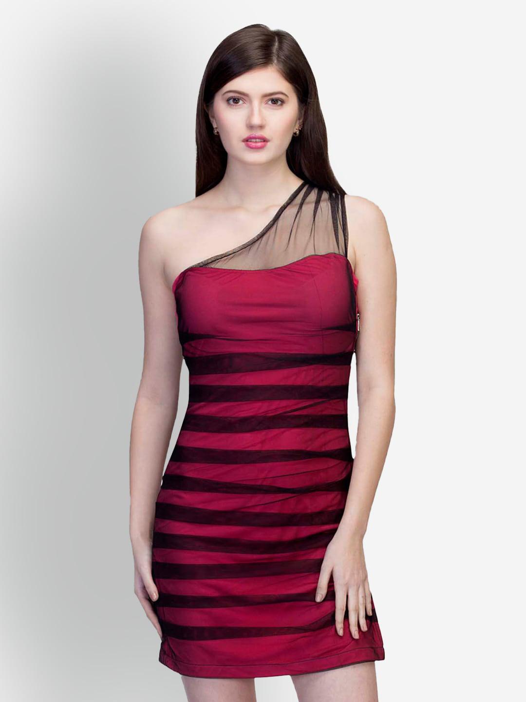Buy UrSense Off Shoulder Net Bodycon Dress - Dresses for Women 25319640 ...
