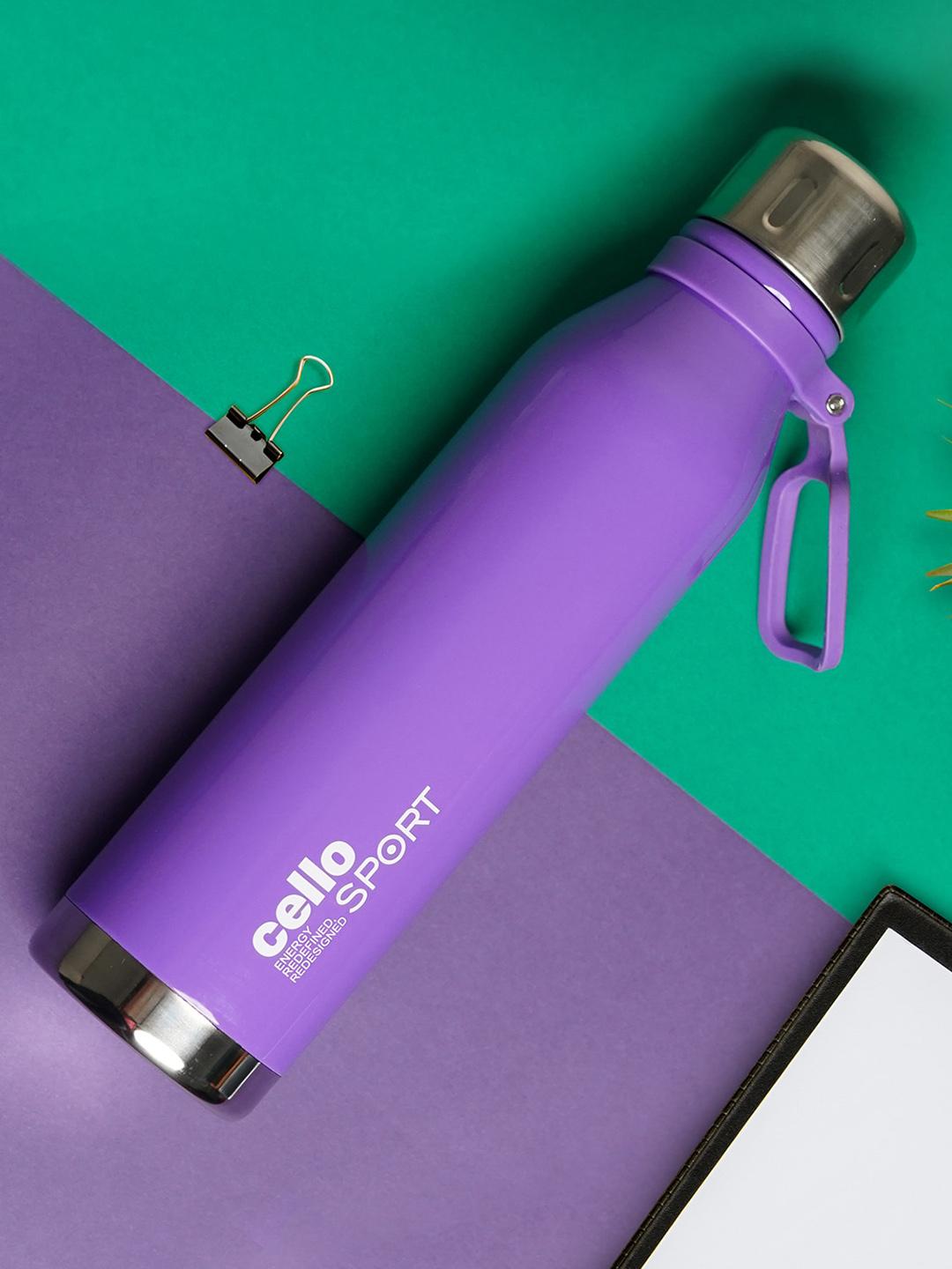 Buy Cello Bentley Violet Double Walled Stainless Steel Flask 600ml ...