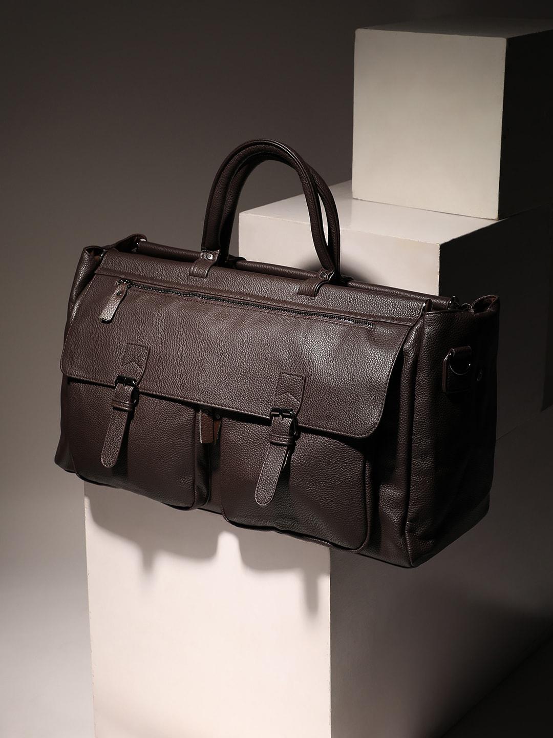 Buy French Accent Textured Large Travel Duffle Bag - Duffel Bag for Men ...
