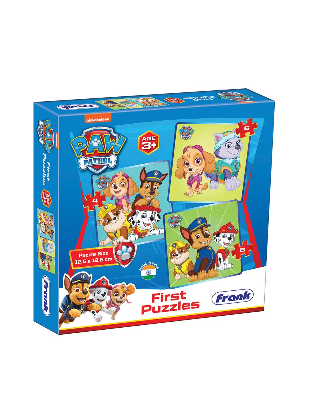 Buy Frank Multicloured Set Of 3 Paw Patrol Puzzles 4, 6 & 8 Pieces ...