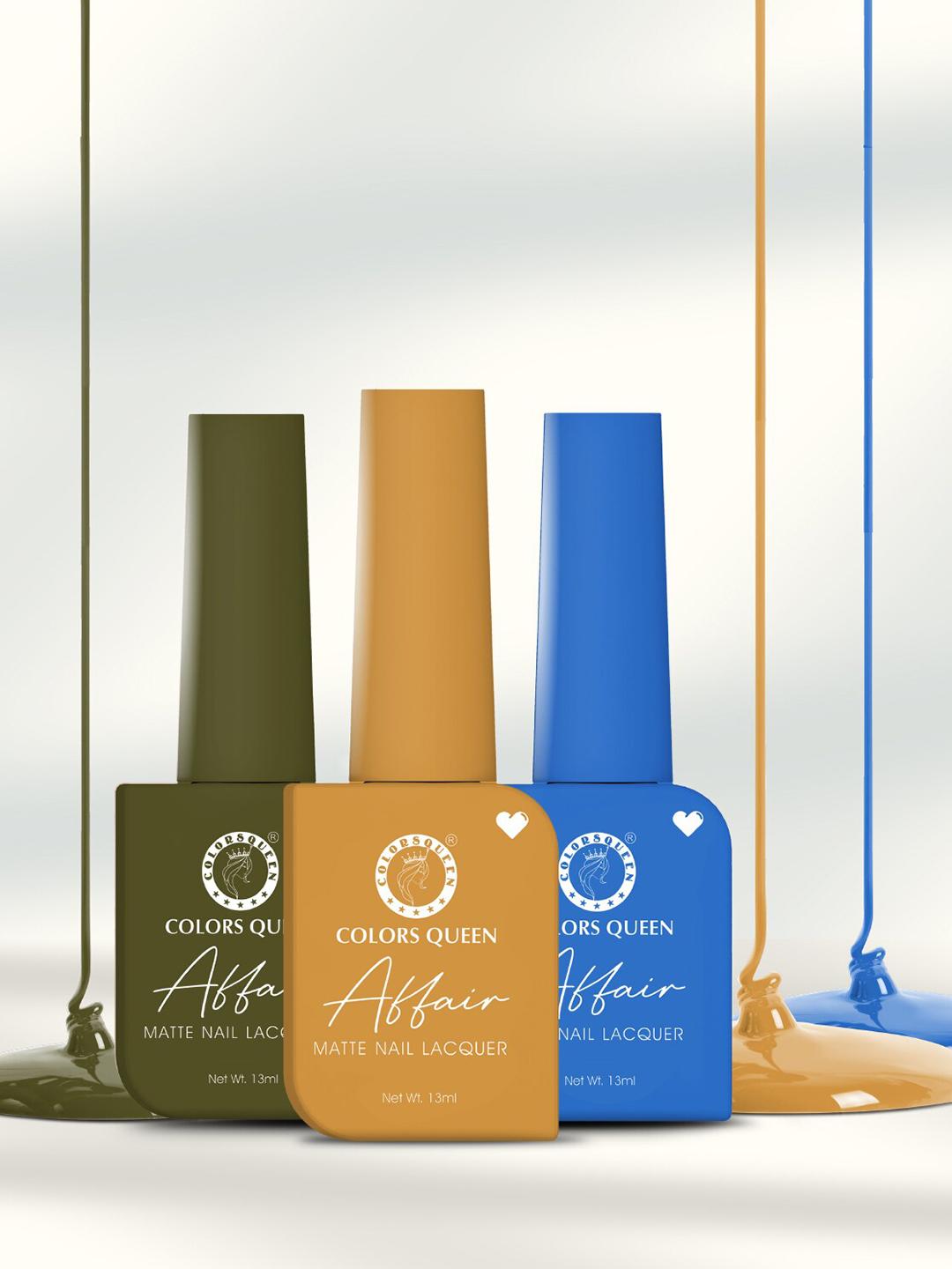 Buy Colors Queen Affair 3 Pcs Matte Nail Lacquer 13ml Each Cameogreen ...