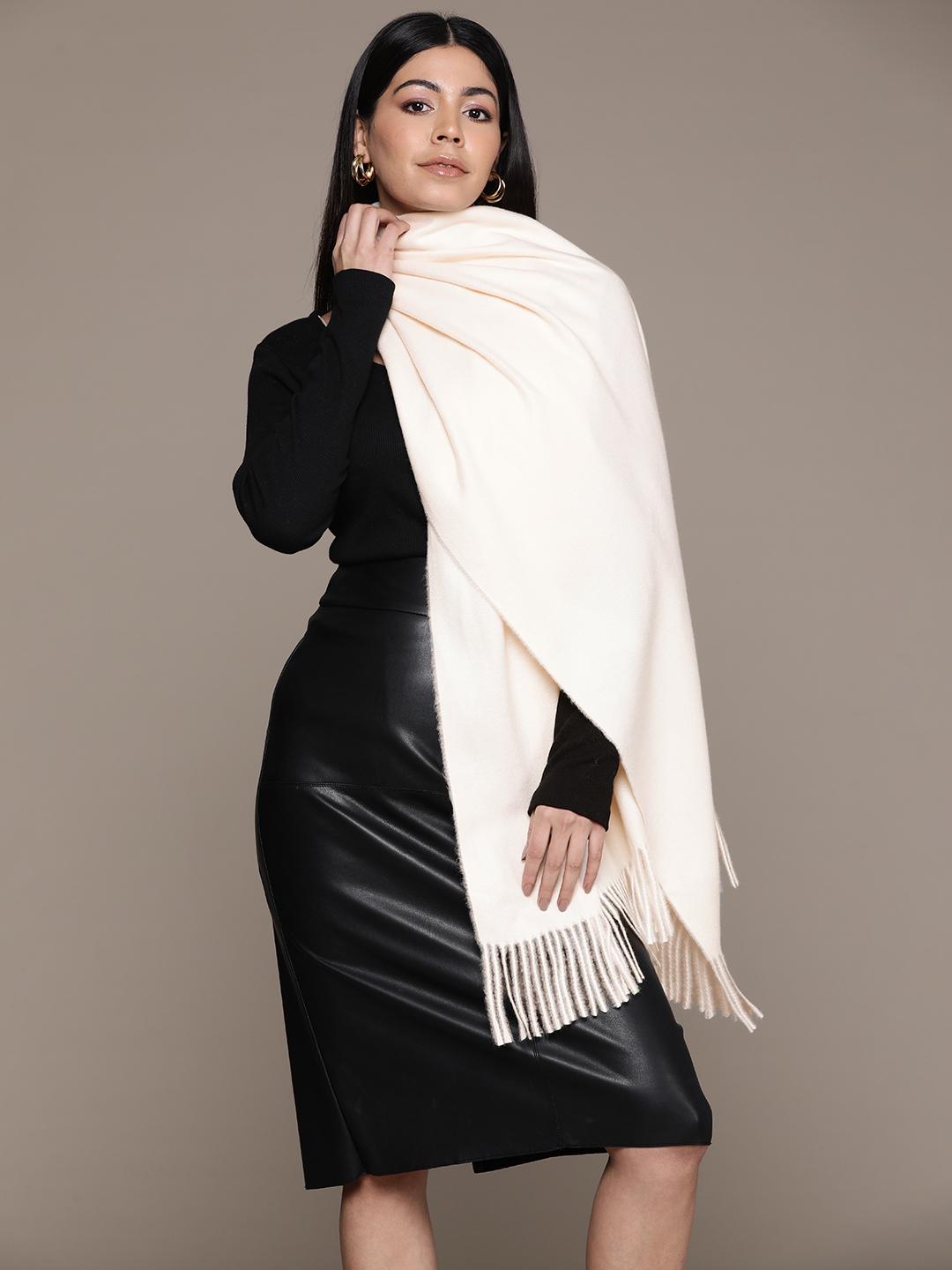 Buy MANGO Fringed Edge Soft Scarf - Scarves for Women 25377062 | Myntra