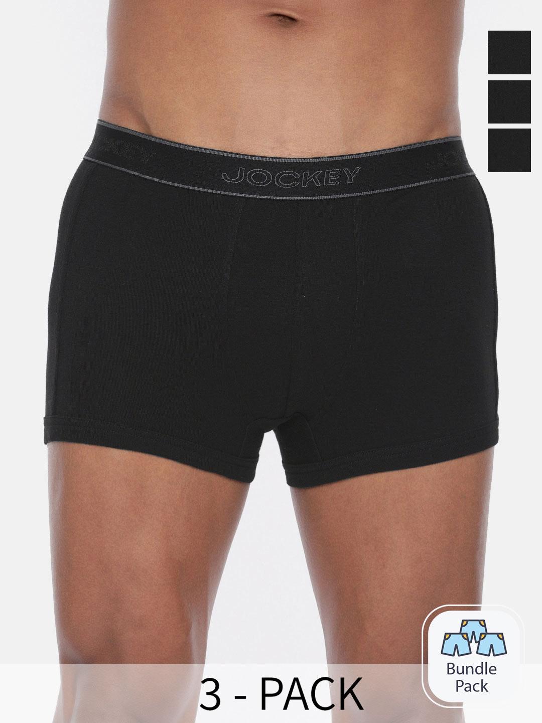 Buy Jockey Men Pack Of 3 Outer Elastic Trunk 11036166 3 - Trunk for Men ...