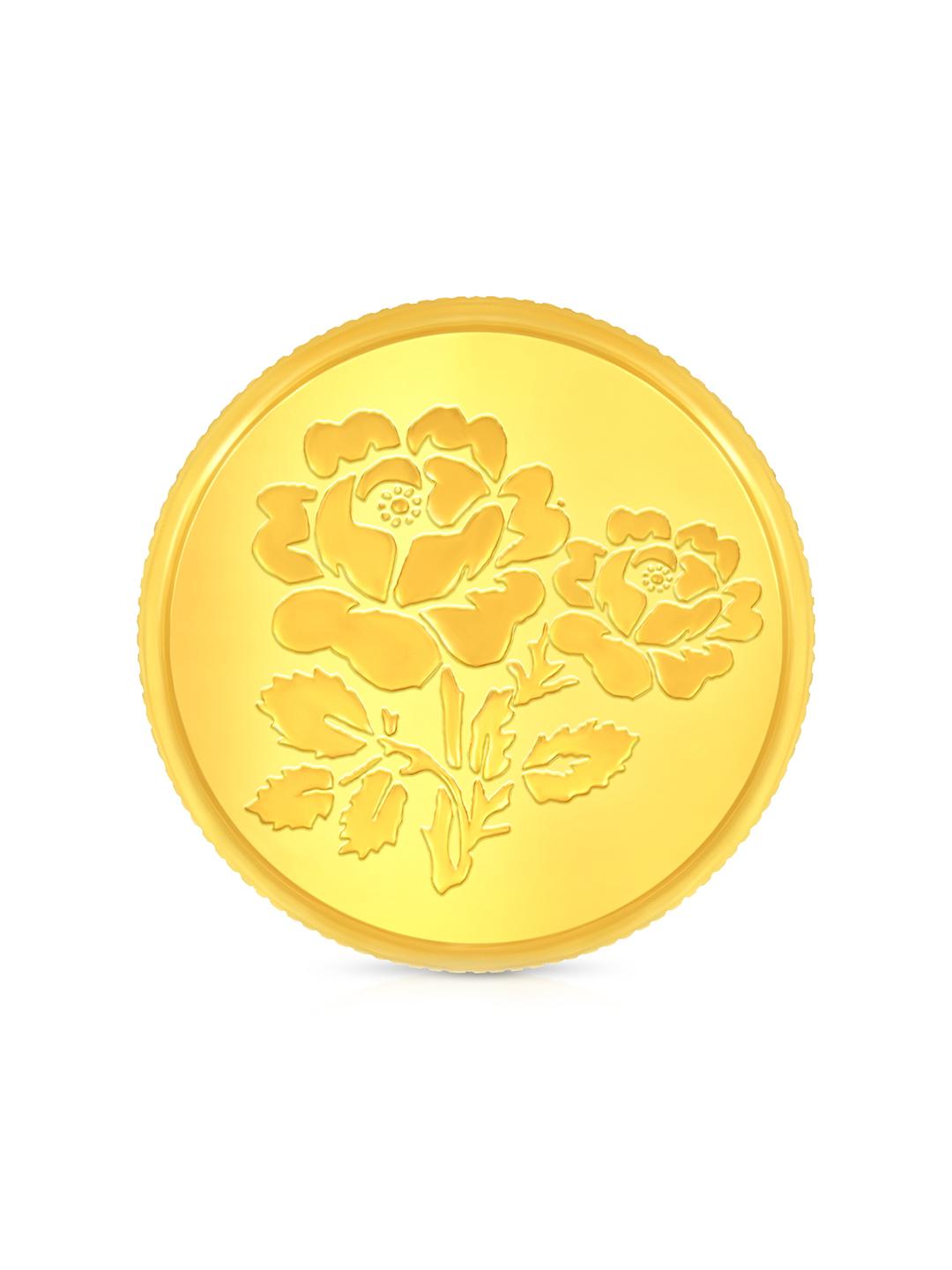 Buy BHIMA 24KT Flower Gold Coin 2gm - Gold Coin for Unisex 25449544 ...