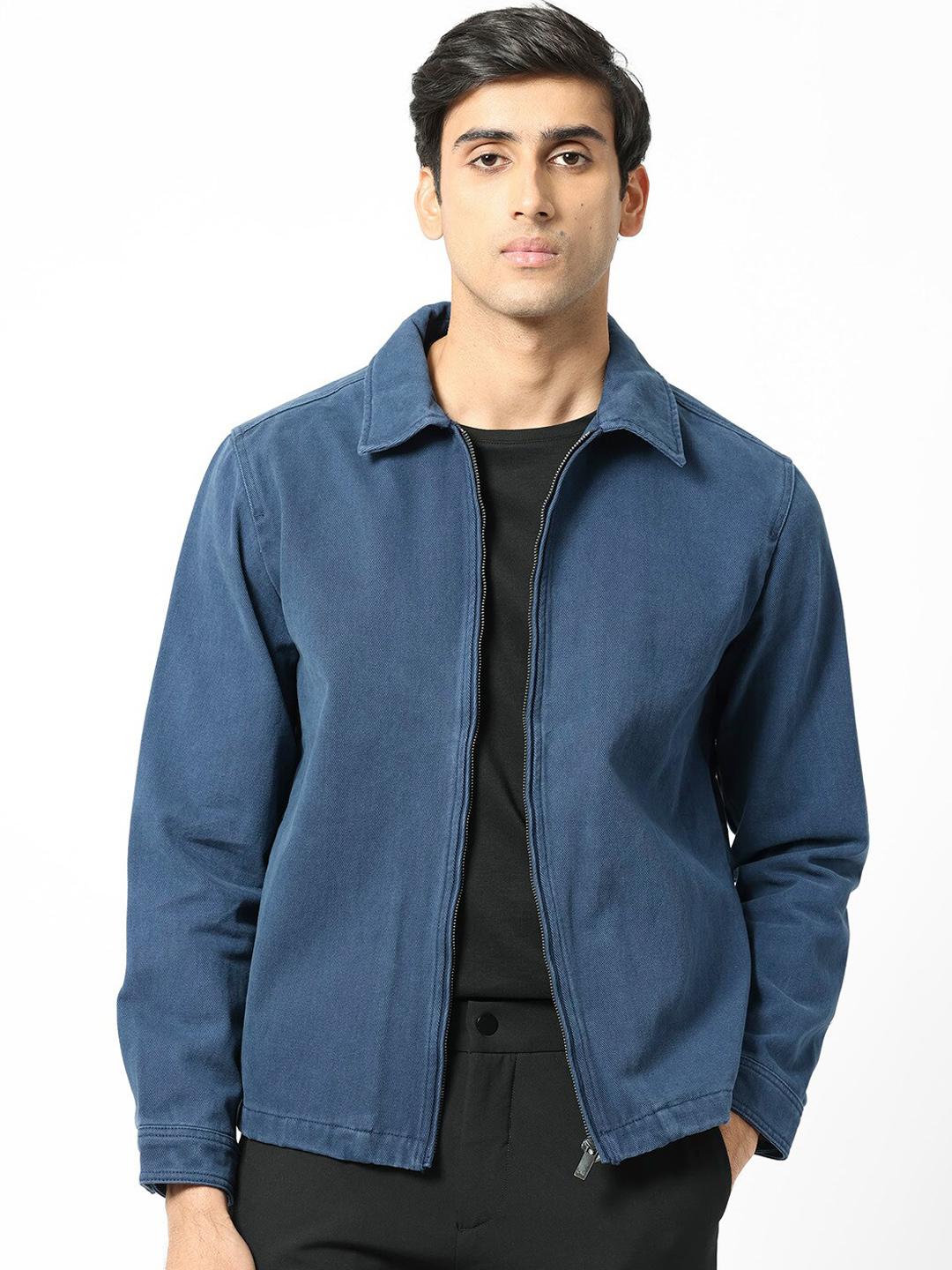 Buy RARE RABBIT Men Zale Spread Collar Cotton Tailored Shacket ...