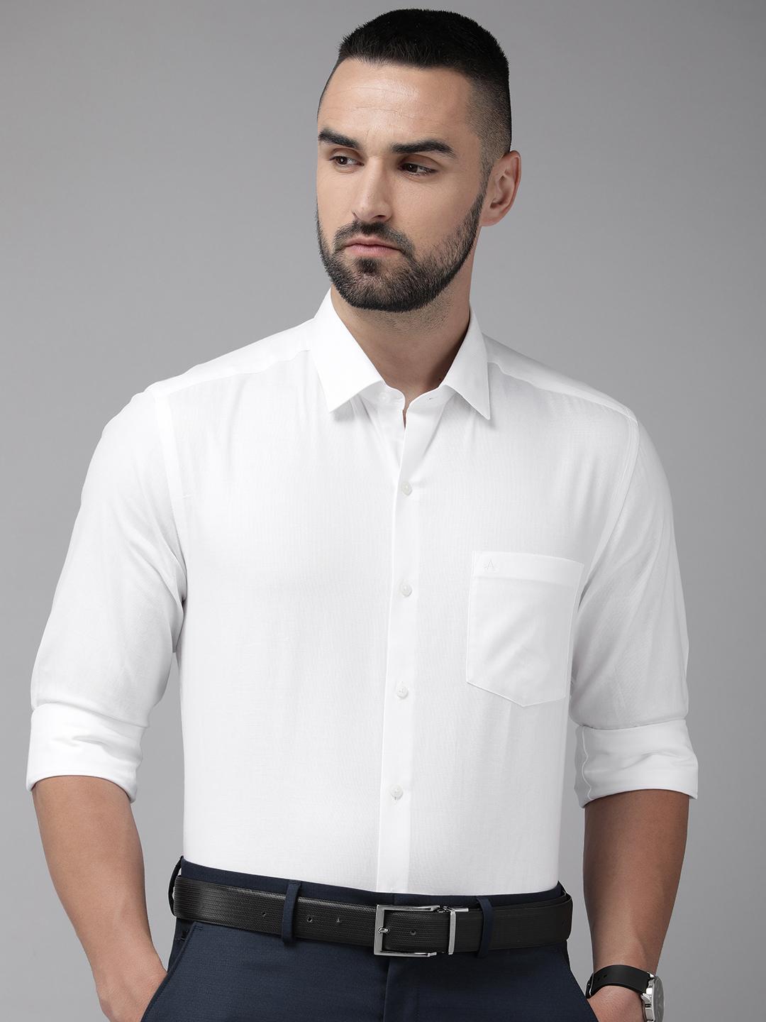 Buy Arrow Men Original Slim Fit Pure Cotton Formal Shirt - Shirts for ...