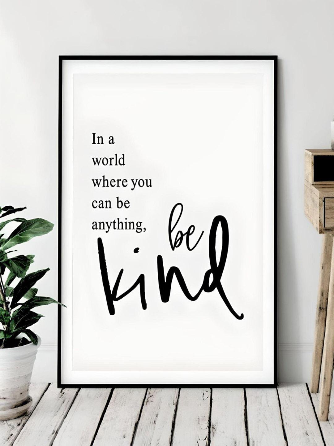 Buy THE HANDMADE FLAIR Black & White Positive Statements Quotations ...