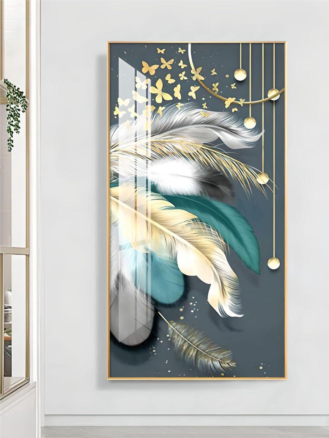 Buy THE HANDMADE FLAIR Wood Wall Rectangle Paintings Wall Art 19.68 X 39. 3In - Wall Art for ...
