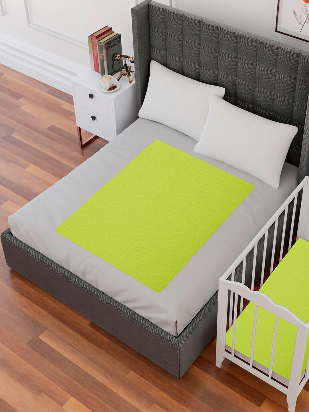 Buy AVI Infants Green Waterproof Pure Cotton Mattress Protector ...