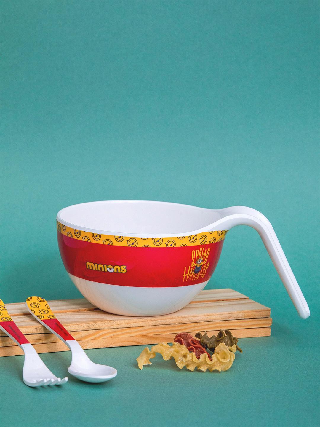 Buy Servewell Minions White Cartoon Characters Melamine Dishwasher Safe ...