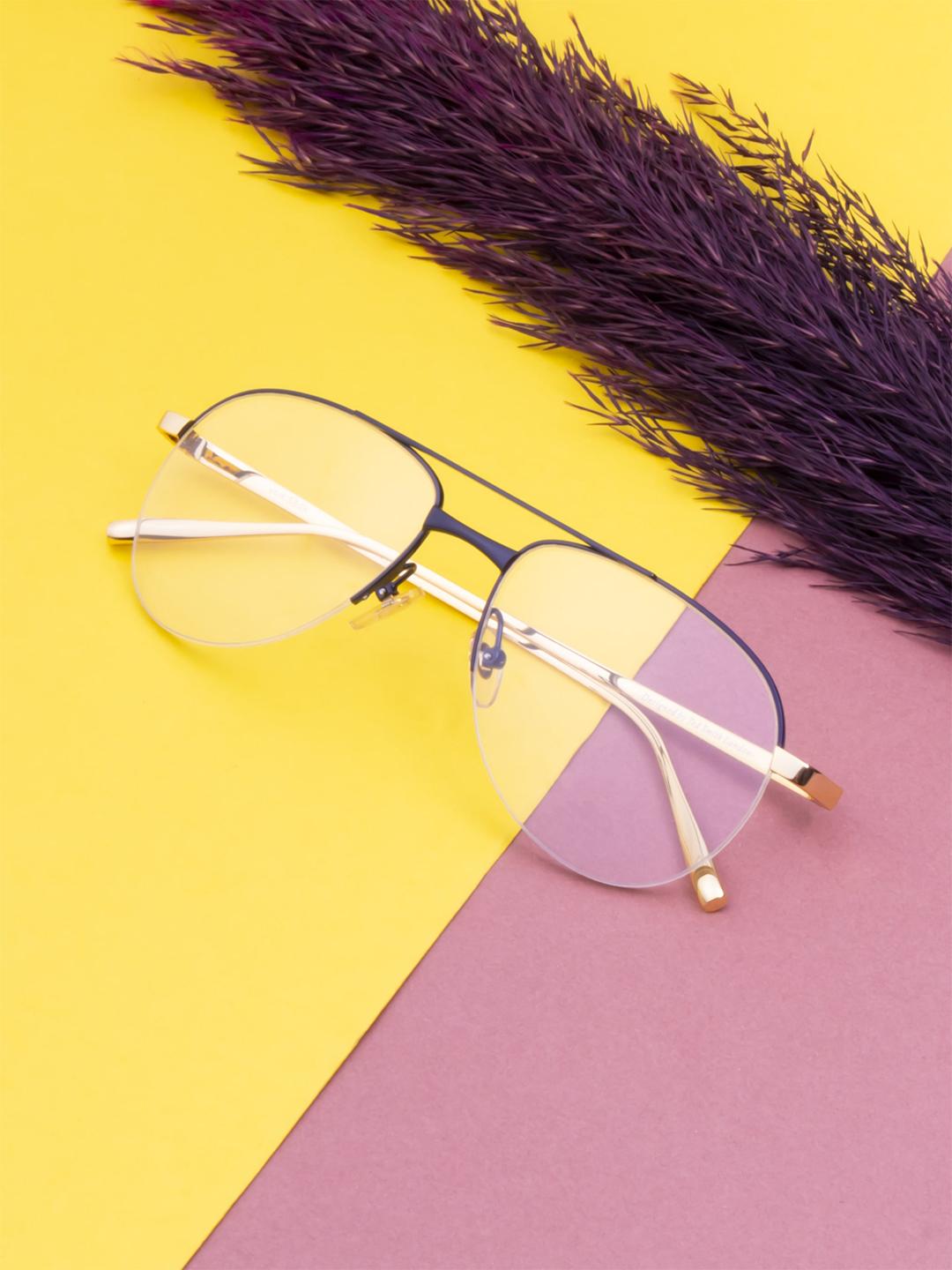 Buy Ted Smith Unisex Half Rim Aviator Frames - Frames for Unisex ...