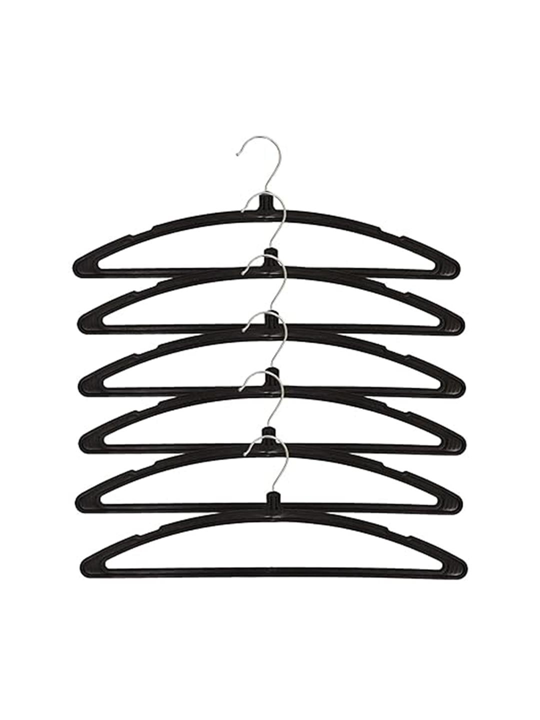Buy Kuber Industries Black 24 Pieces Hangers - Hanger for Unisex ...