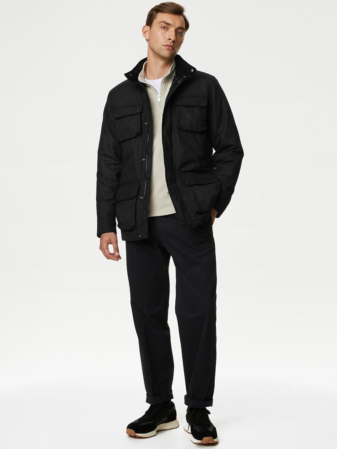 Buy Marks & Spencer Mock Collar Tailored Jacket - Jackets for Men ...
