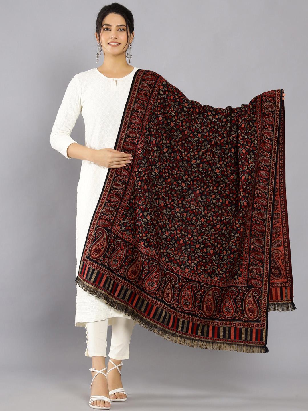 Buy HANDICRAFT PALACE Ethnic Motifs Woven Design Shawl - Shawl for ...