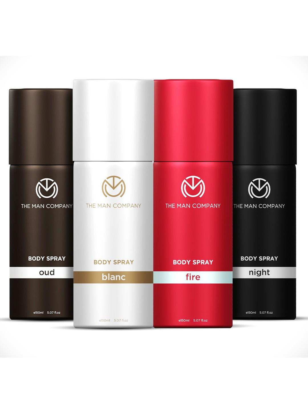 Buy The Man Company Blanc Fire Night Oud Set Of 4 Deodorant Body Spray ...