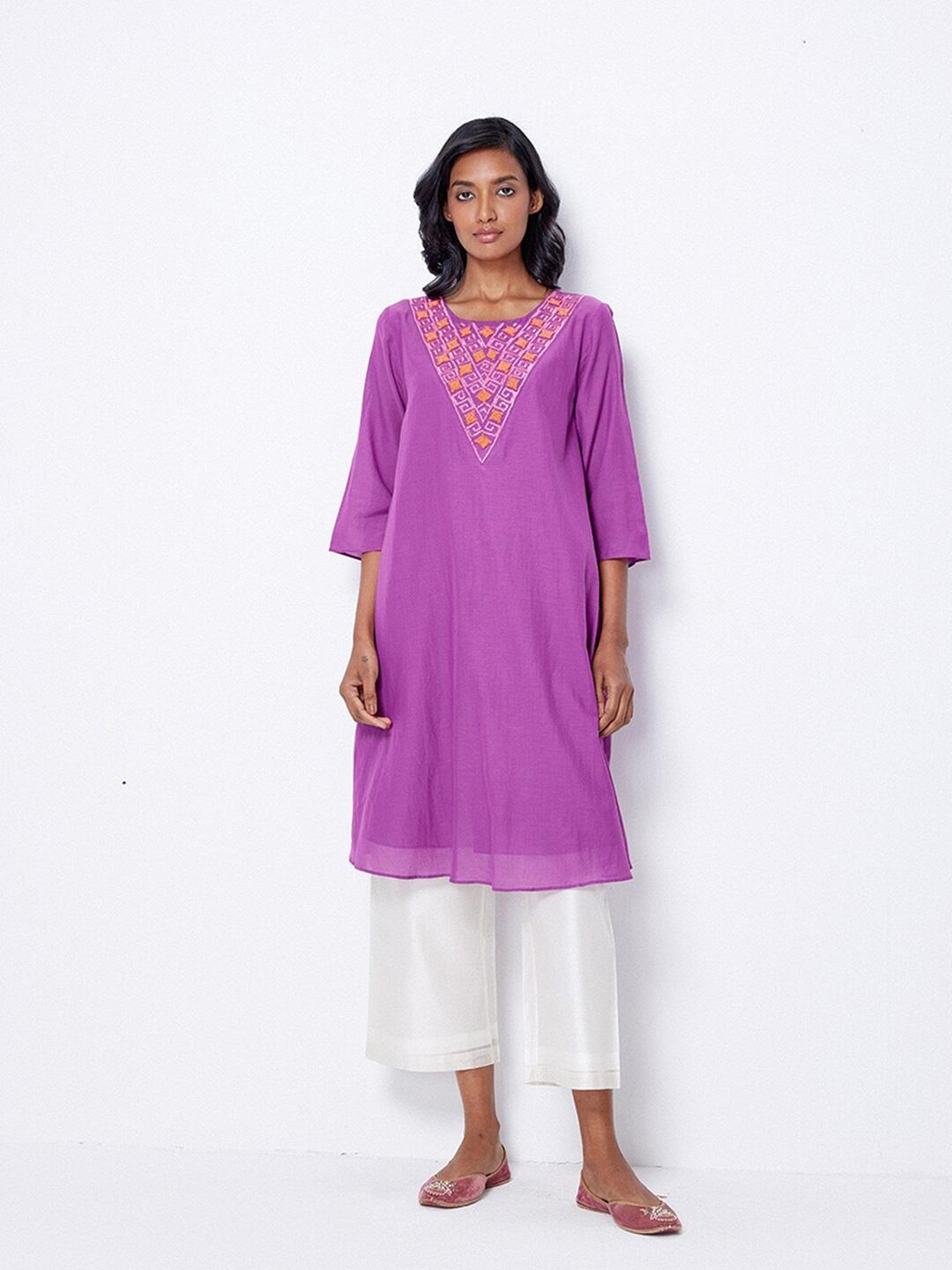 Buy Ancestry Embellished Linen A Line Maxi Dress - Dresses for Women ...