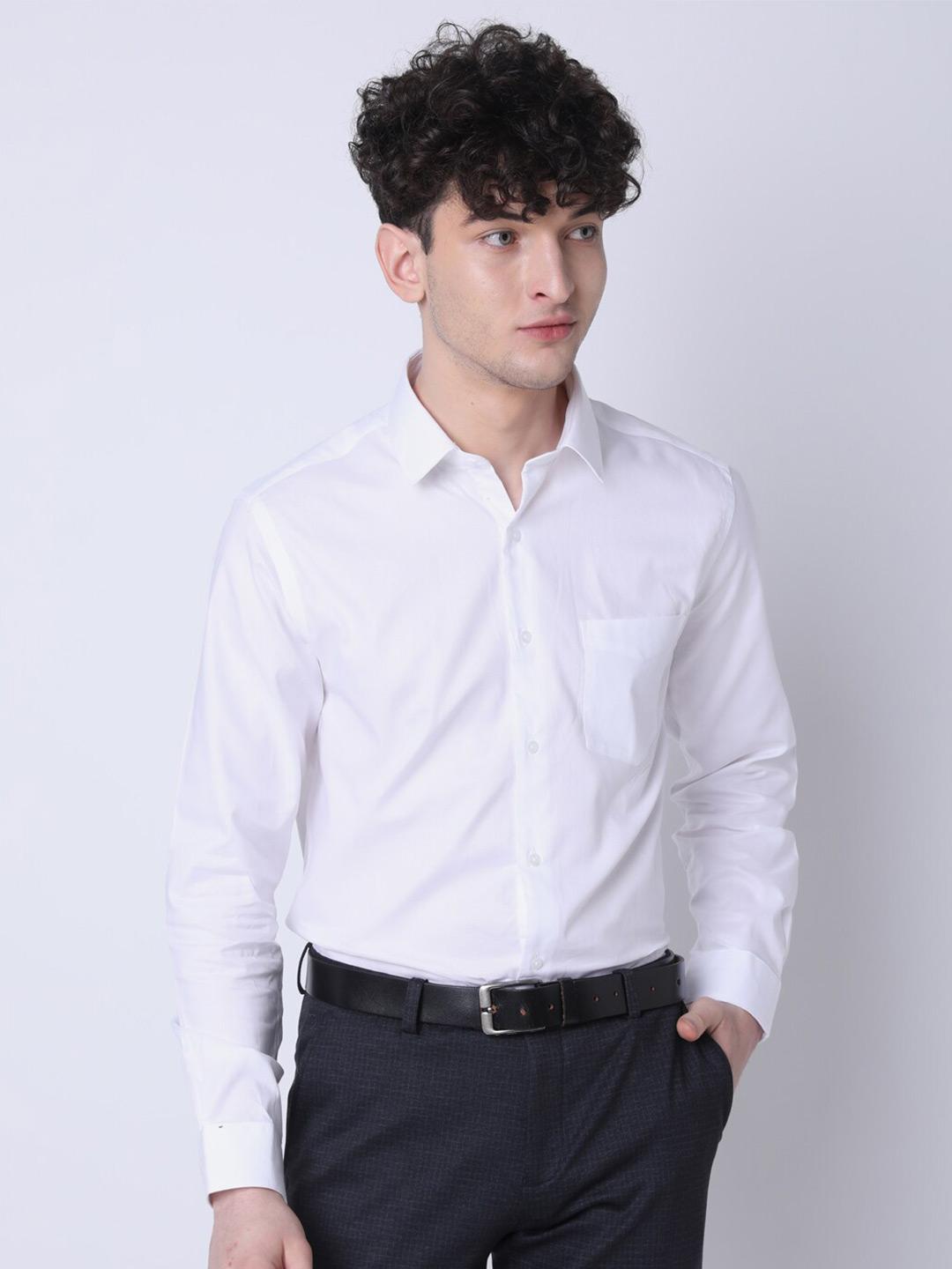Buy J Hampstead Slim Fit Opaque Cotton Formal Shirt - Shirts for Men ...
