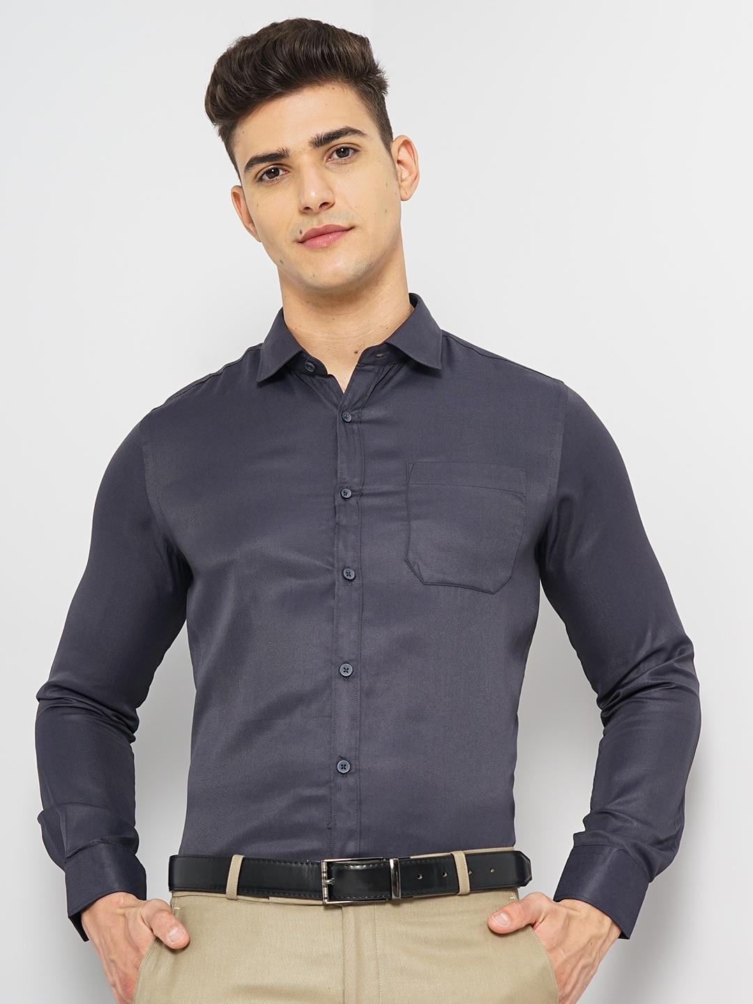 Buy The Indian Garage Co. X Luxe Slim Fit Twill Weave Cotton Formal ...