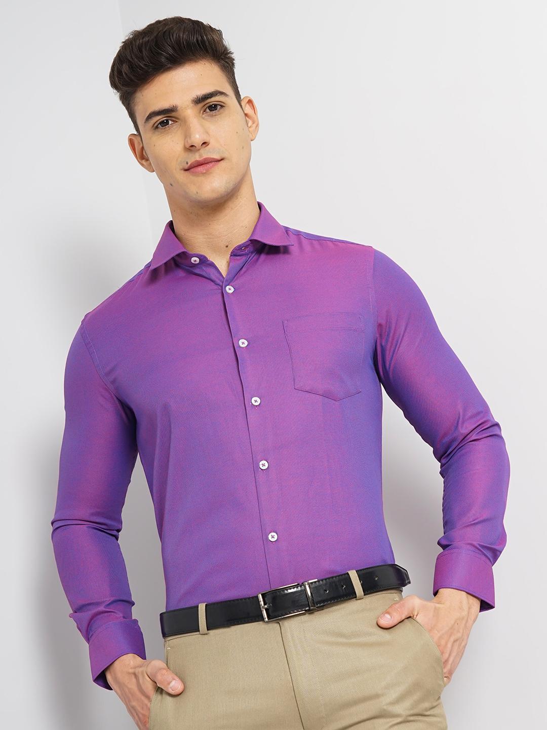 Buy The Indian Garage Co. X Luxe Slim Fit Spread Collar Formal Shirt ...