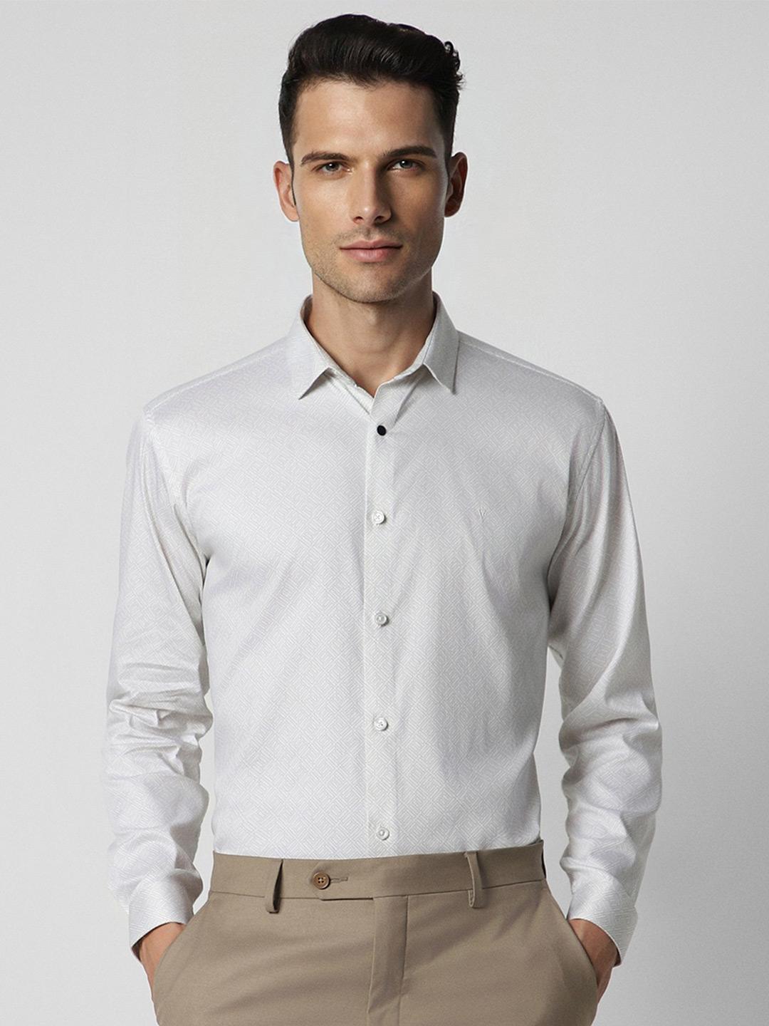 Buy Van Heusen Printed Slim Fit Classic Formal Shirt - Shirts for Men ...