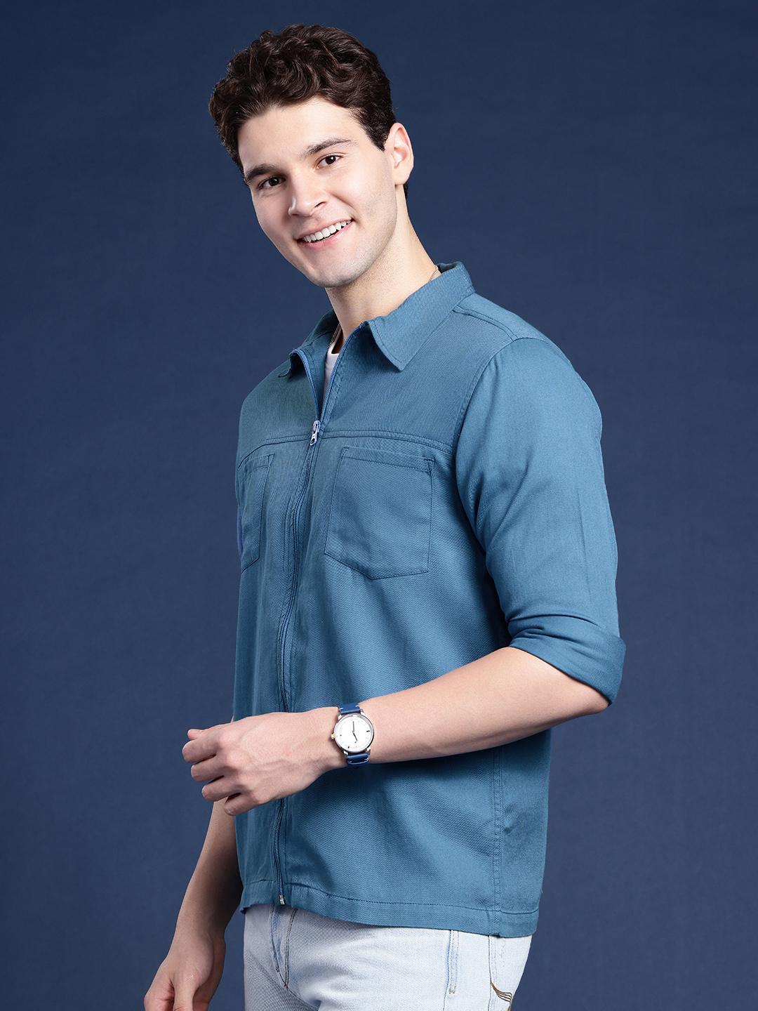 Buy Mast & Harbour Men Solid Casual Shacket - Shackets for Men 25787918 ...