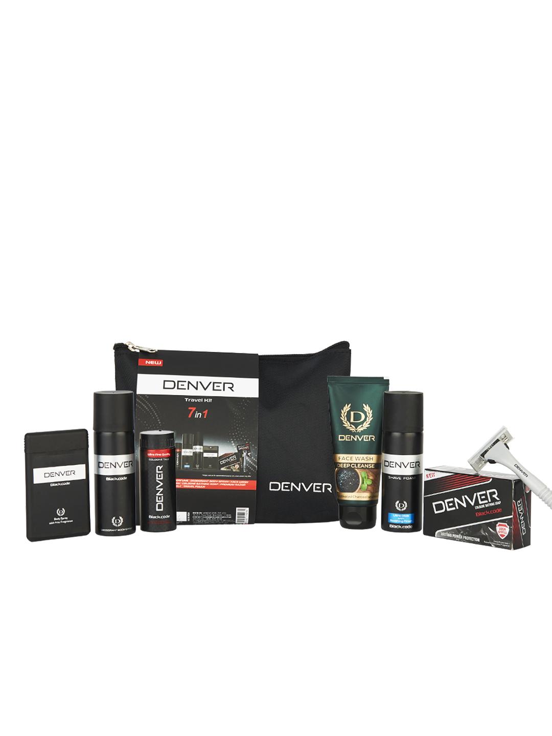 Buy Denver 7 In 1 Blackcode Grooming Kit - Grooming Gift Set for Men ...